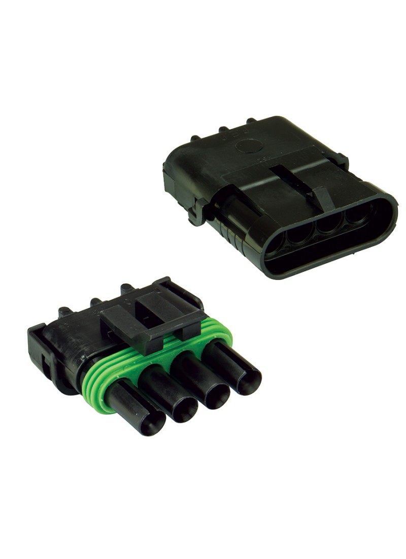 Weather Pack Complete Connector Set - 4 Pins