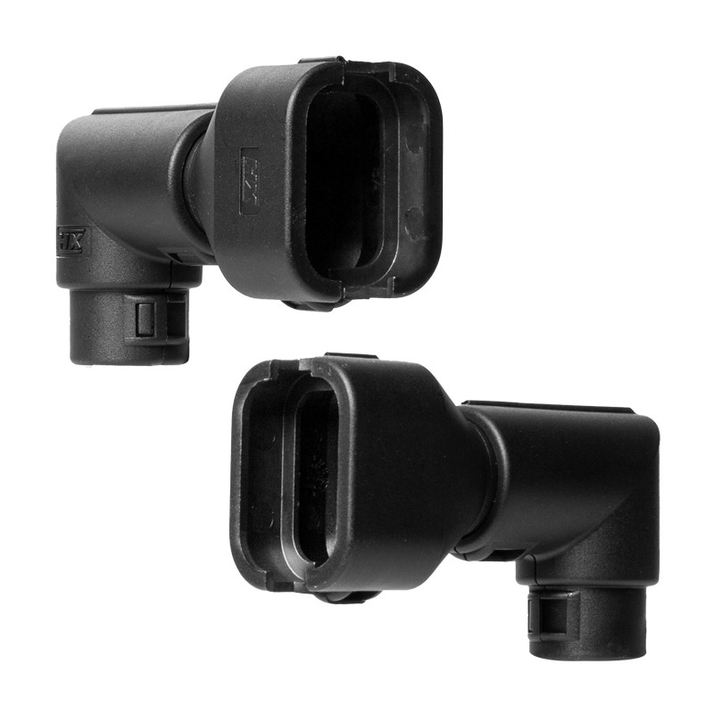 Harnessflex Backshell 90° Elbow for 8 Way DT Connector and NC12 Conduit ...